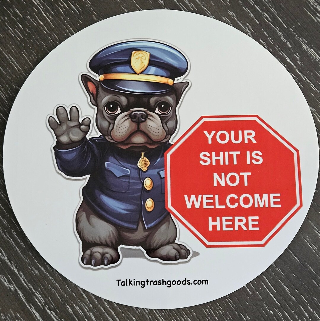 Trash Can Sticker, Dog Waste Sticker, Dog Poop Sticker, Dog, Trash Can ...