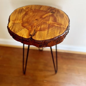 Wooden Tree Round Plant Stand/side Table - Etsy