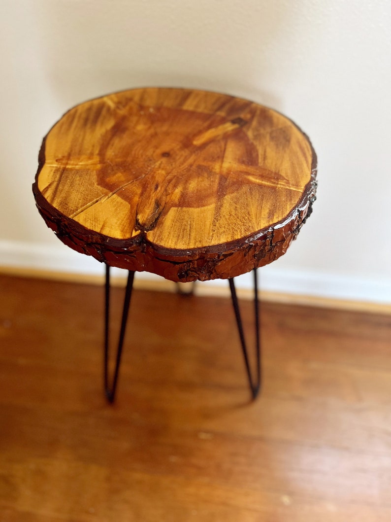 Wooden Tree Round Plant Stand/side Table - Etsy