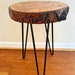 Wooden Tree Round Plant Stand/side Table - Etsy