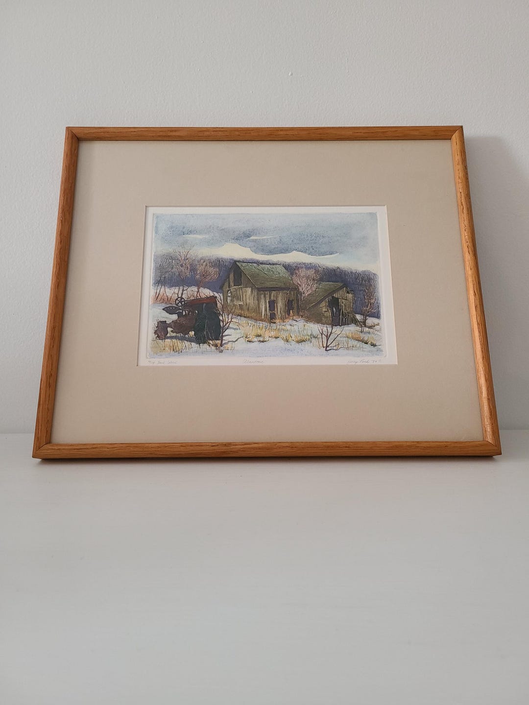 Jerry Pond “abandoned” 1984 Hand-colored Drawing — Signed Limited ...
