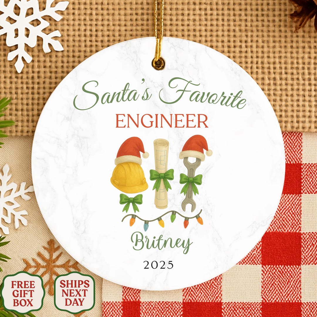 Personalized Engineer Ornament, Custom STEM Christmas Gift - Etsy