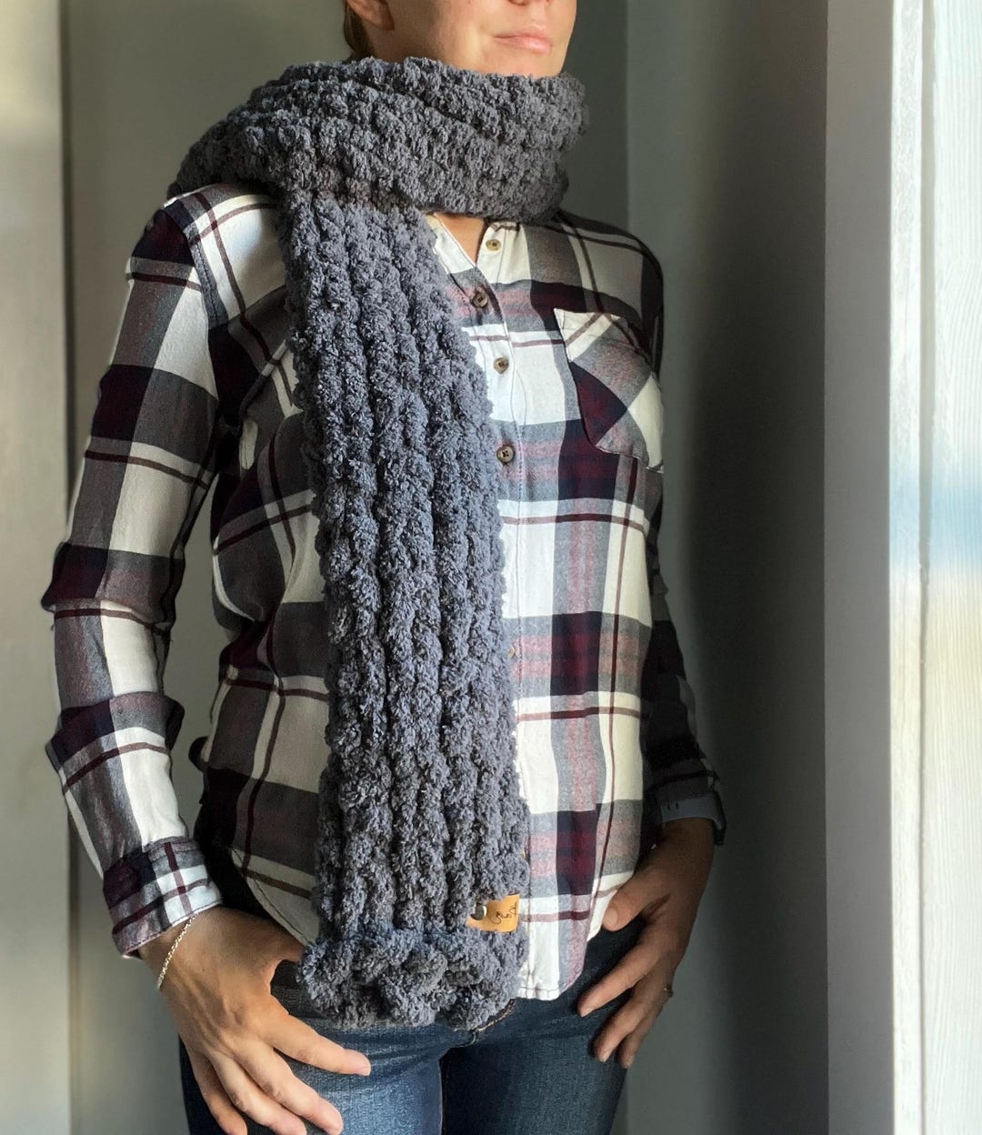 Chunky Knit “cozy Scarf” - Etsy