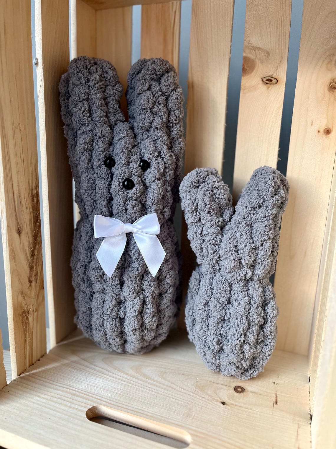 Chunky Knit Easter Peeps/bunnies - Etsy