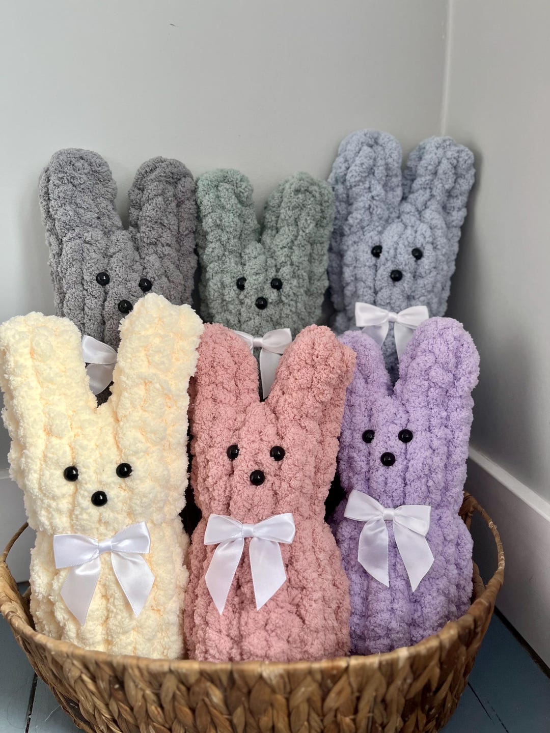 Chunky Knit Easter Peeps/bunnies - Etsy