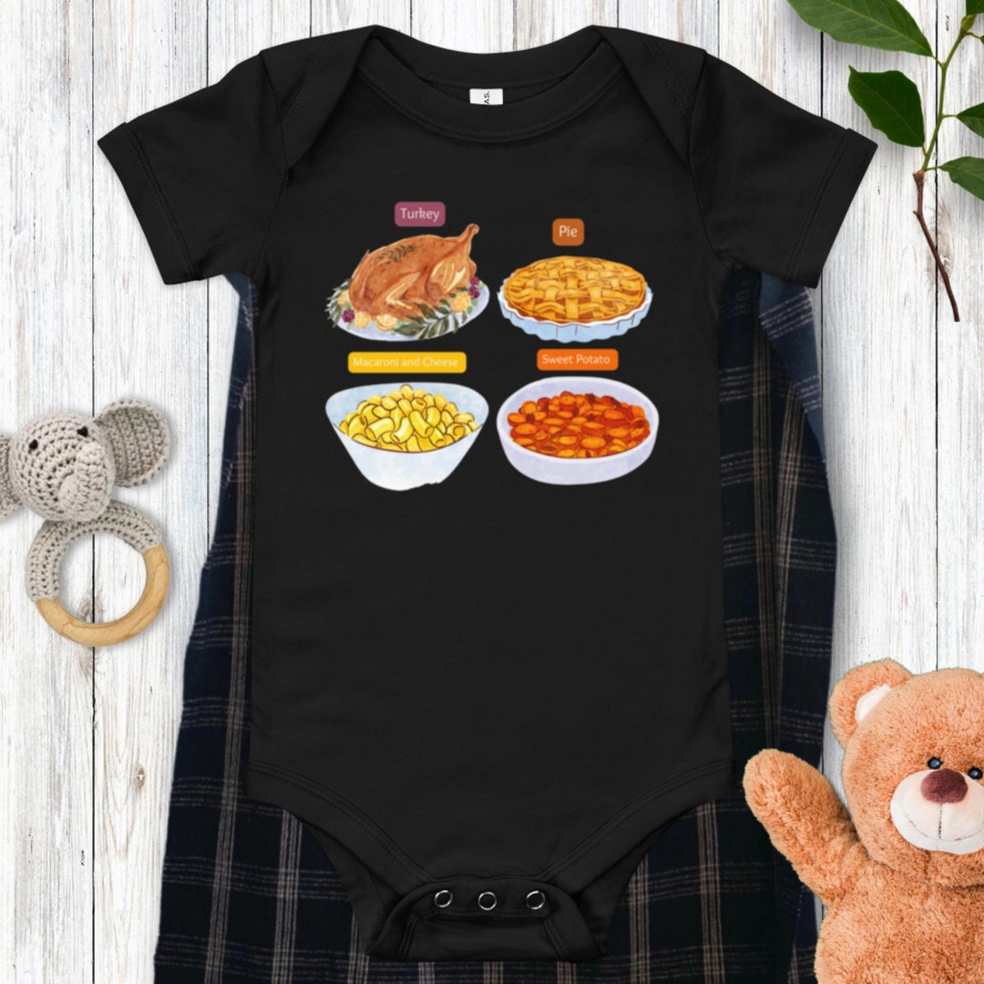 Thanksgiving Theme Baby Onesie Thanksgiving Food Onesie - Etsy