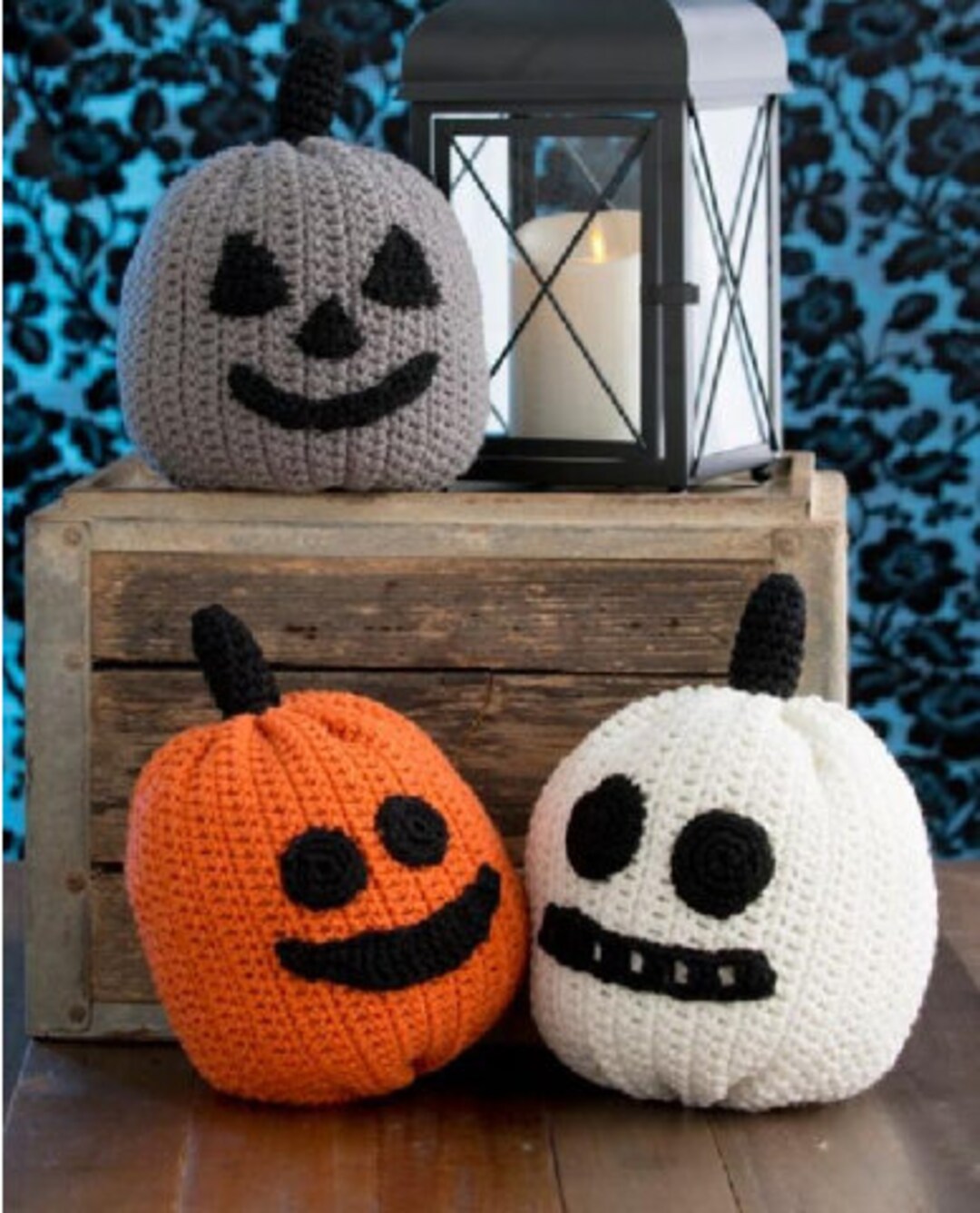 Three Little Pumpkins Crochet Pattern Trio of Fall Pumpkins - Etsy