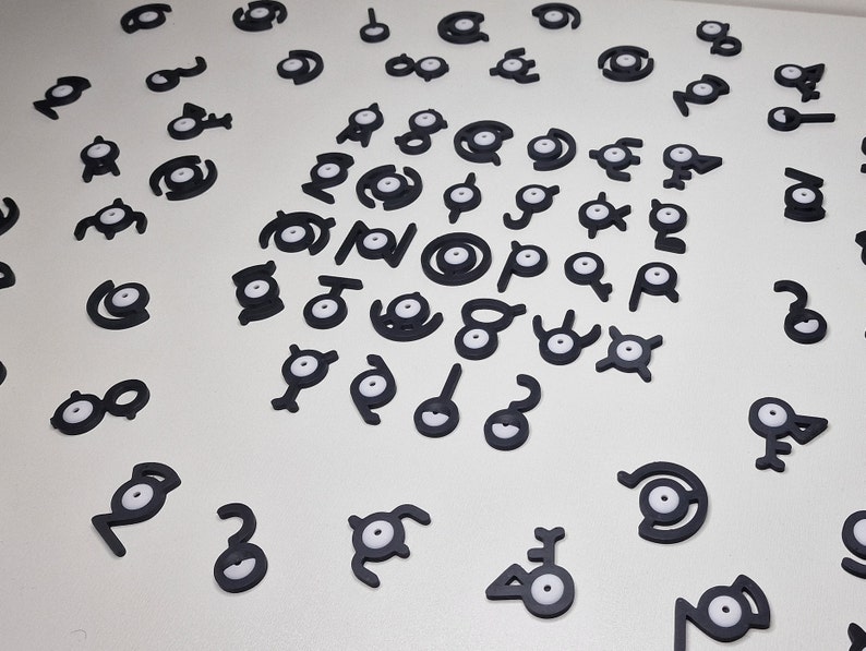 Unown Inspired Fridge Magnets, Pokemon Style, Free Uk Delivery - Etsy UK