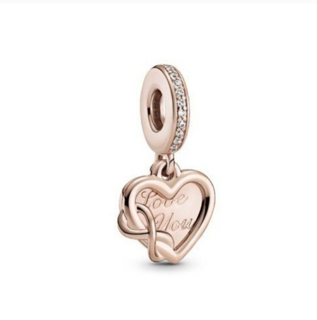 Pandora Love You Infinity Heart Dangle Charm - Etsy