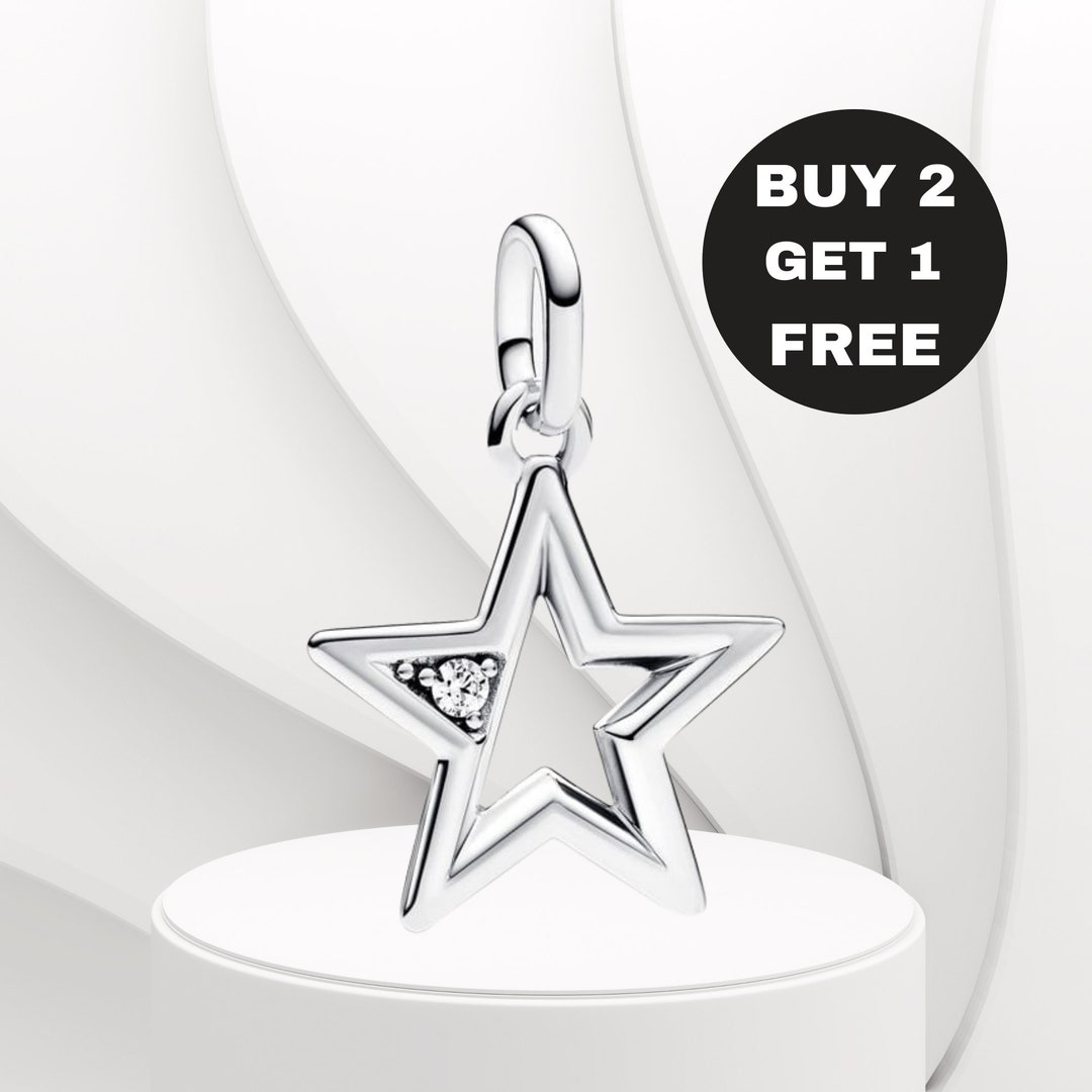 Sparkling Star Medallion Charm for Pandora ME Dazzling - Etsy