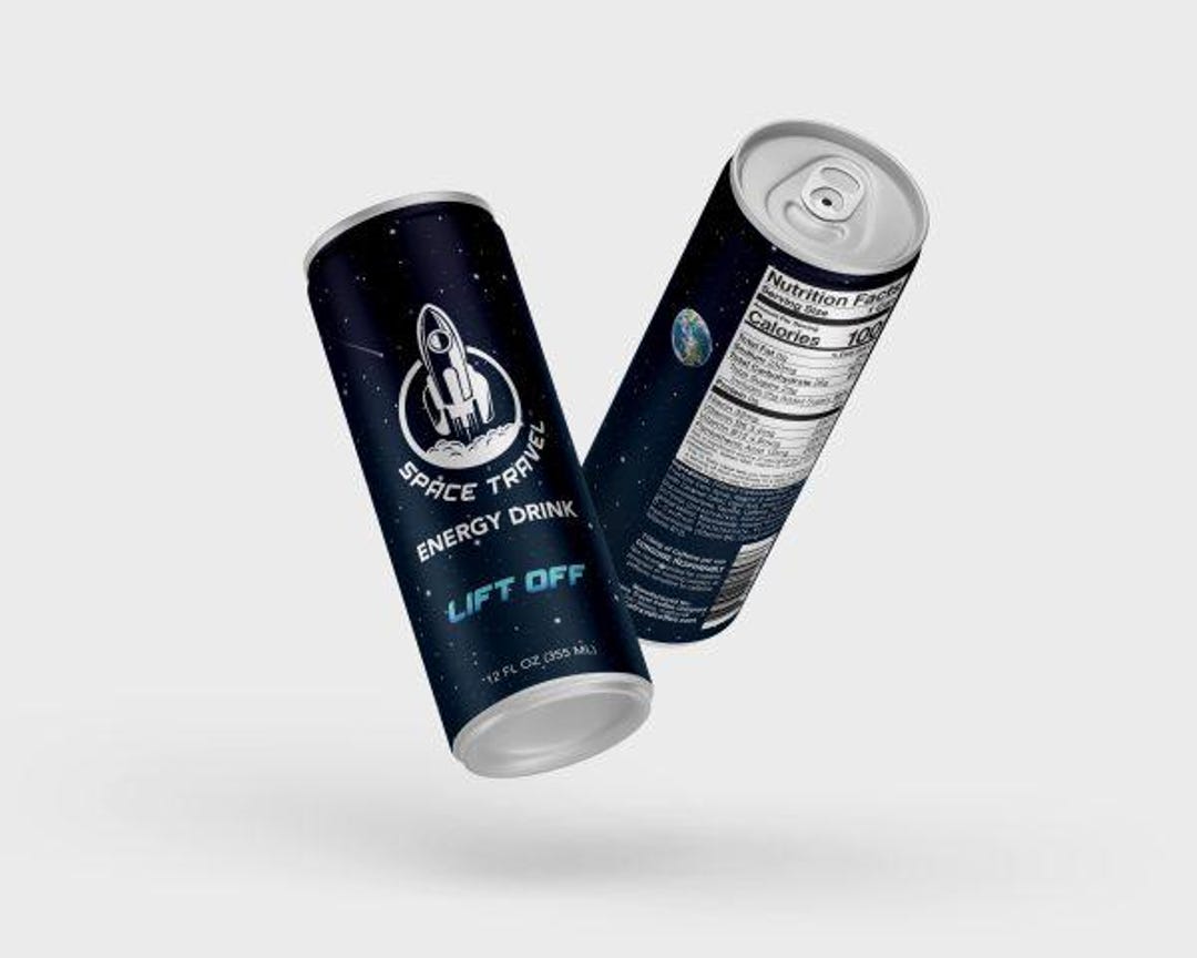 Space Travel Lift off Energy Drink - Etsy