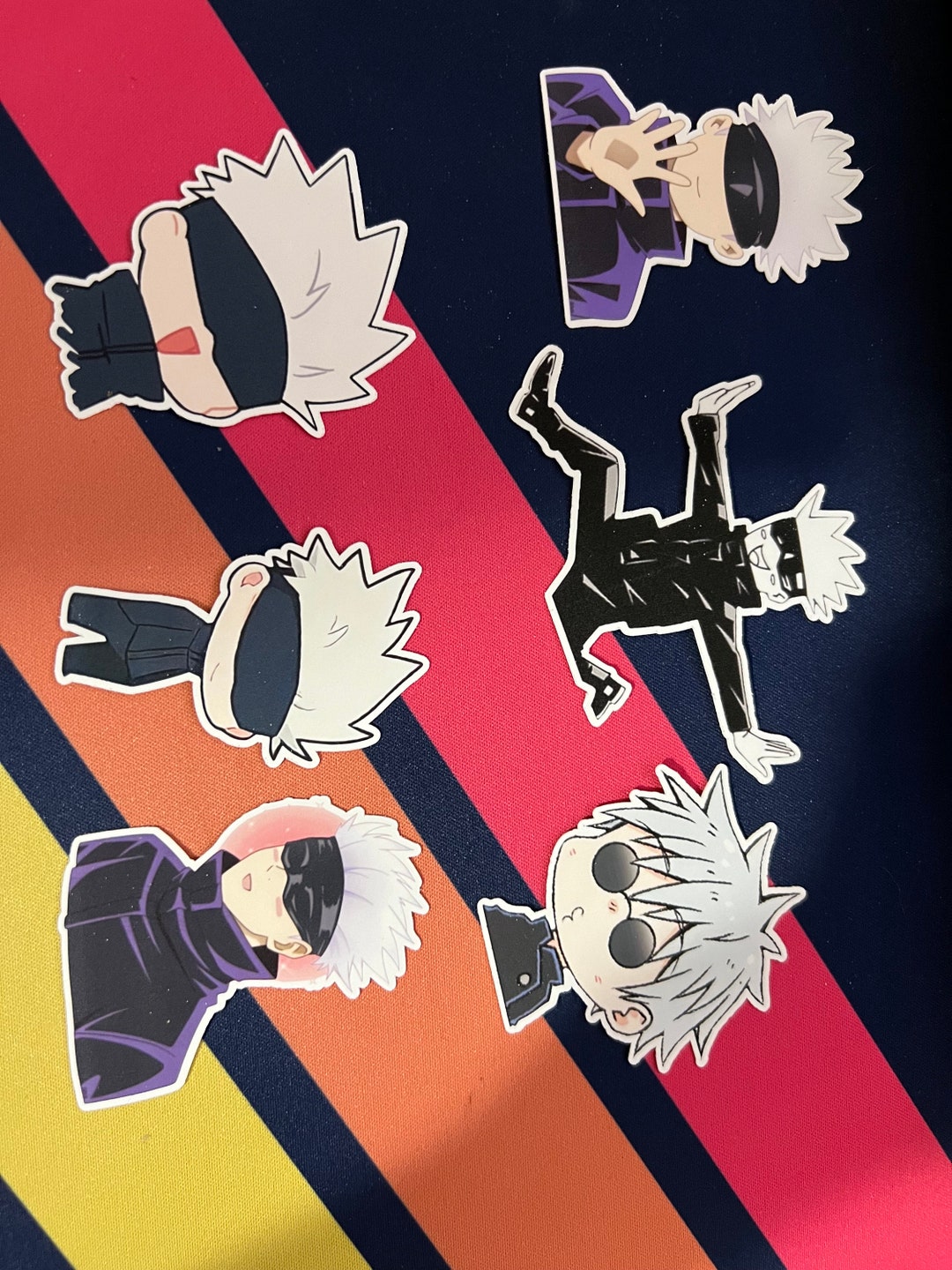 Gojo Funny Sticker Set of 6 Matte Finish - Etsy