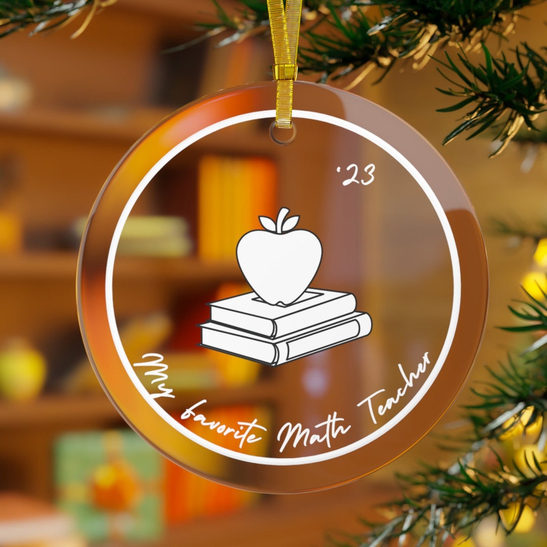 My Favorite Math Teacher Teacher Ornament Gifts for - Etsy