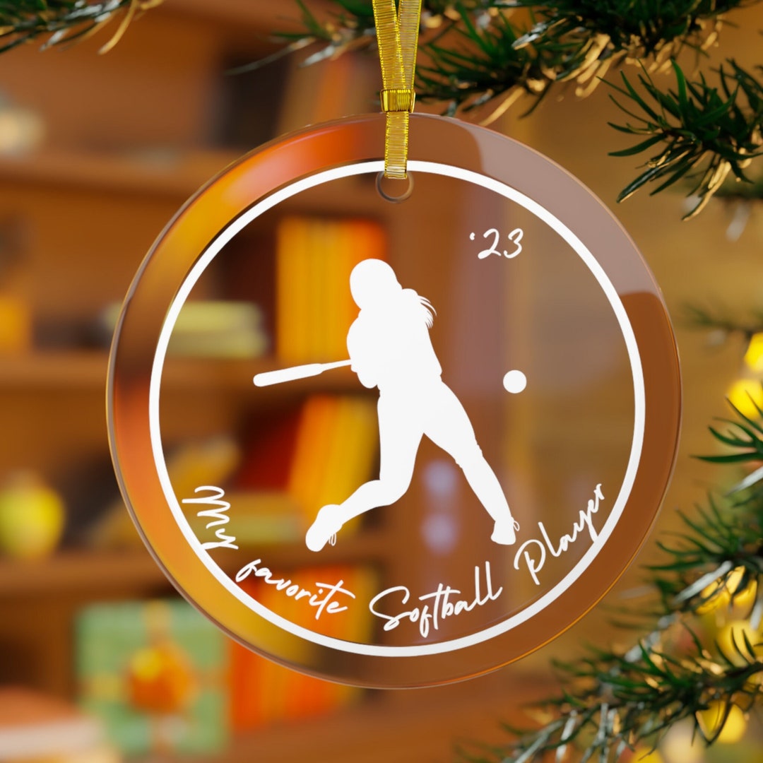 My Favorite Softball Player 2023 Ornament Softball Christmas - Etsy