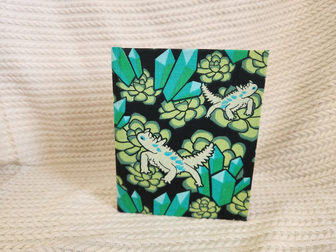 Lined Journal: Lizards, Crystals, and Succulents green and Black - Etsy