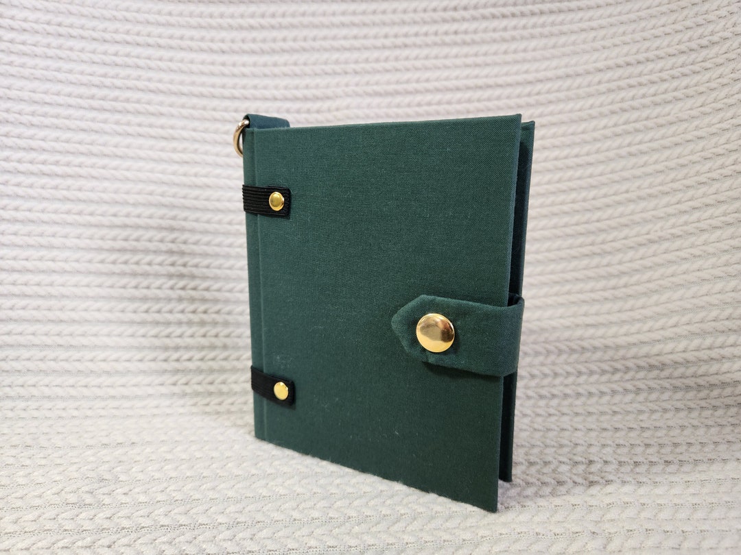 Brew Book: Deep Green With Gold Hardware, 1 D-ring and Cloth Closure - Etsy