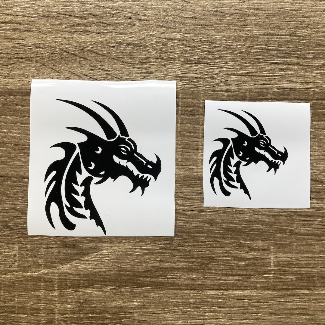 Dragon Vinyl Decal - Different Sizes Sticker - Indoor Outdoor - Color ...