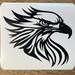 Pack of 2 - Eagle Decal - Weather Resistant Vinyl - Outdoors Indoors ...