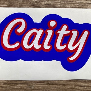 Personalized Name Decal - Outdoor Indoor - Three Layers Colors ...