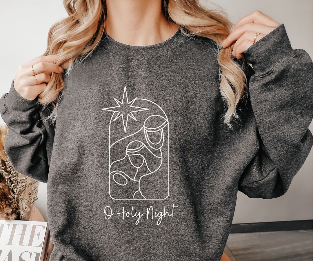 Christian Christmas Sweatshirt, Nativity Scene Sweater, Christmas ...