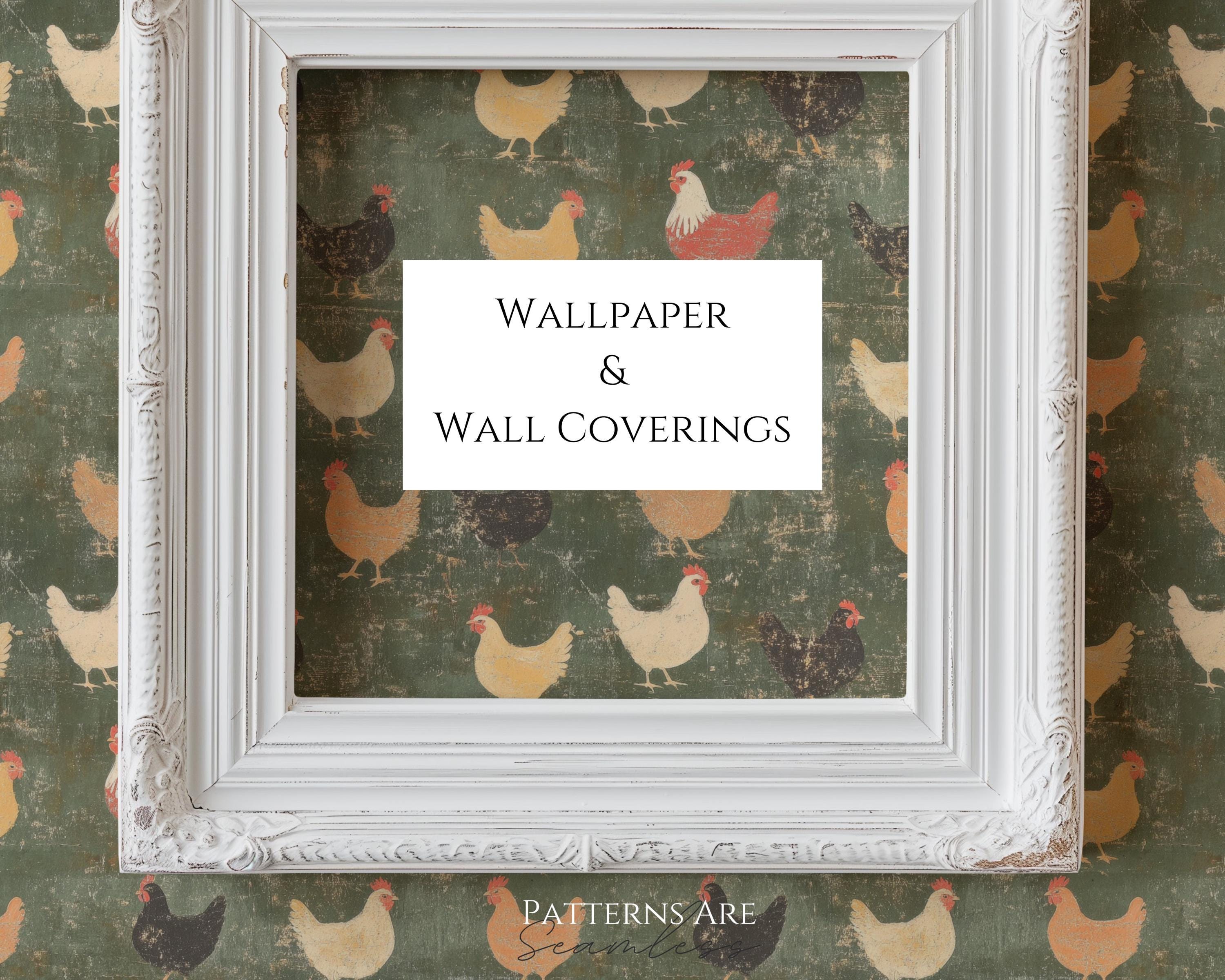Vintage Farmhouse Digital Paper Set: Seamless Rustic Patterns (digital ...