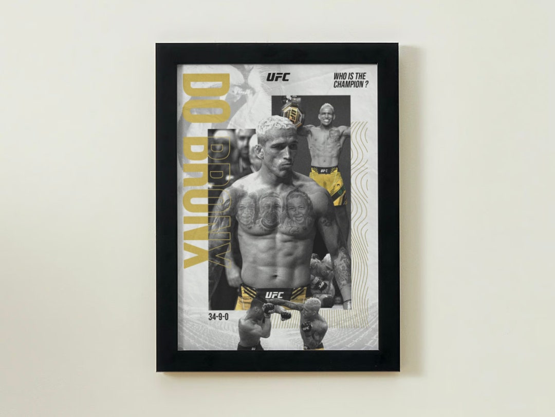 LARGE UFC Poster, Charles Oliveira, Wall Decor, Printable Art, Gift for ...