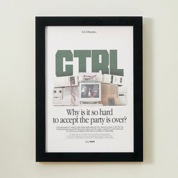 Ctrl Album Poster - Etsy