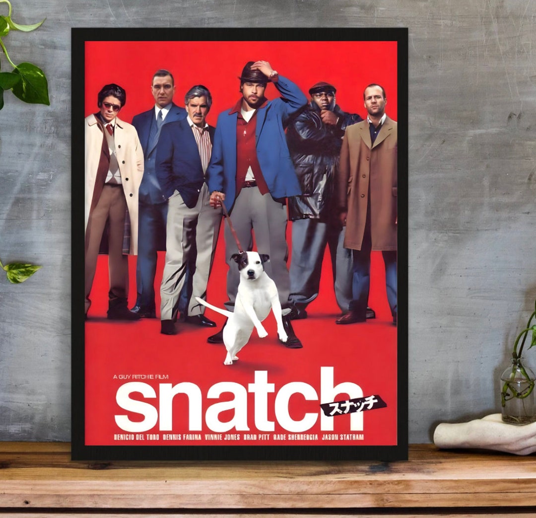 LARGE Snatch Poster Guy Ritchie Minimalist Movie Poster Vintage Retro ...