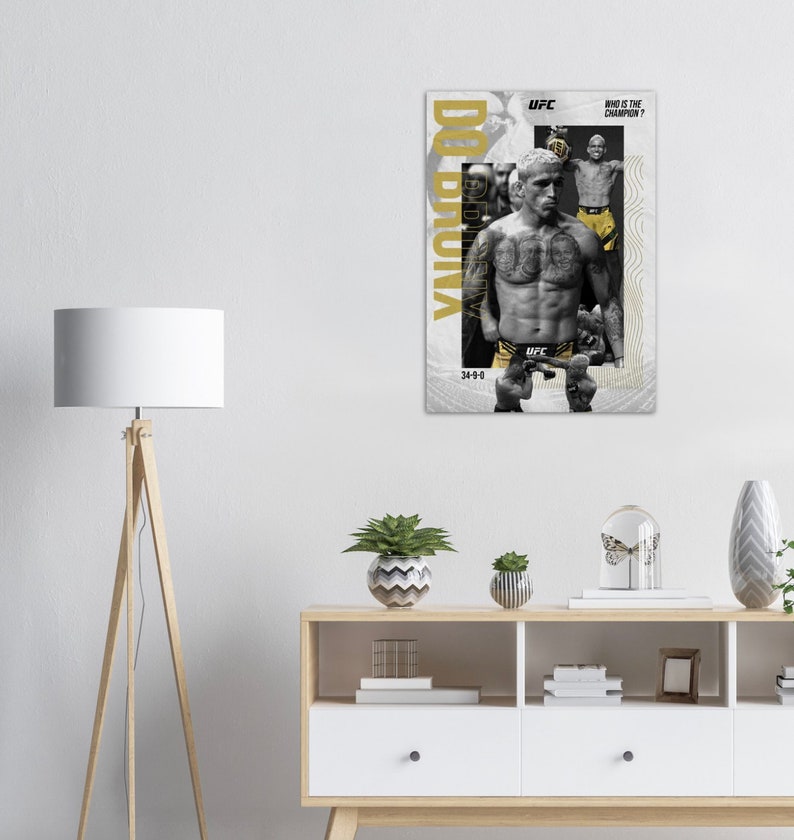 LARGE UFC Poster, Charles Oliveira, Wall Decor, Printable Art, Gift for ...
