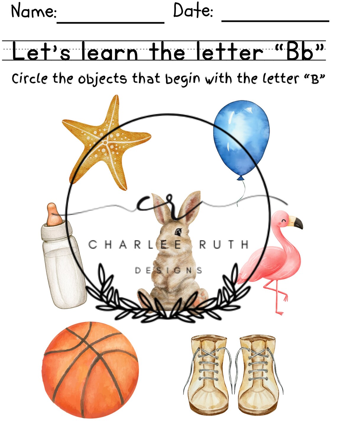 Alphabet Learning Tool Editable Canva Template - Etsy