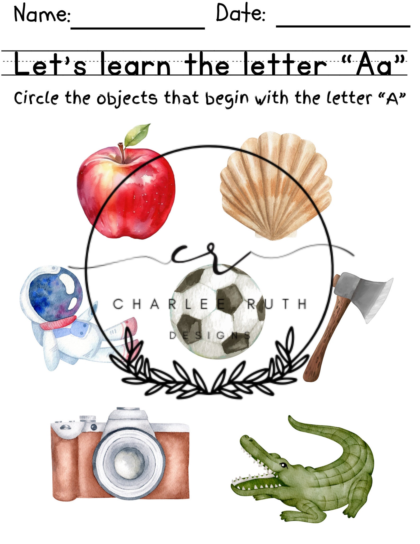 Alphabet Learning Tool Editable Canva Template - Etsy