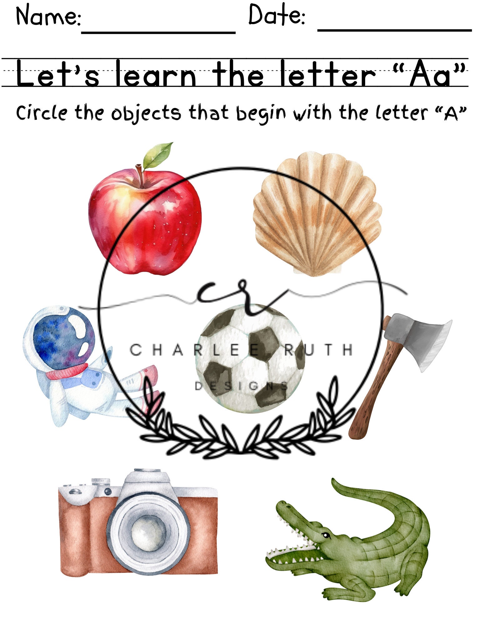 Alphabet Learning Tool Editable Canva Template - Etsy