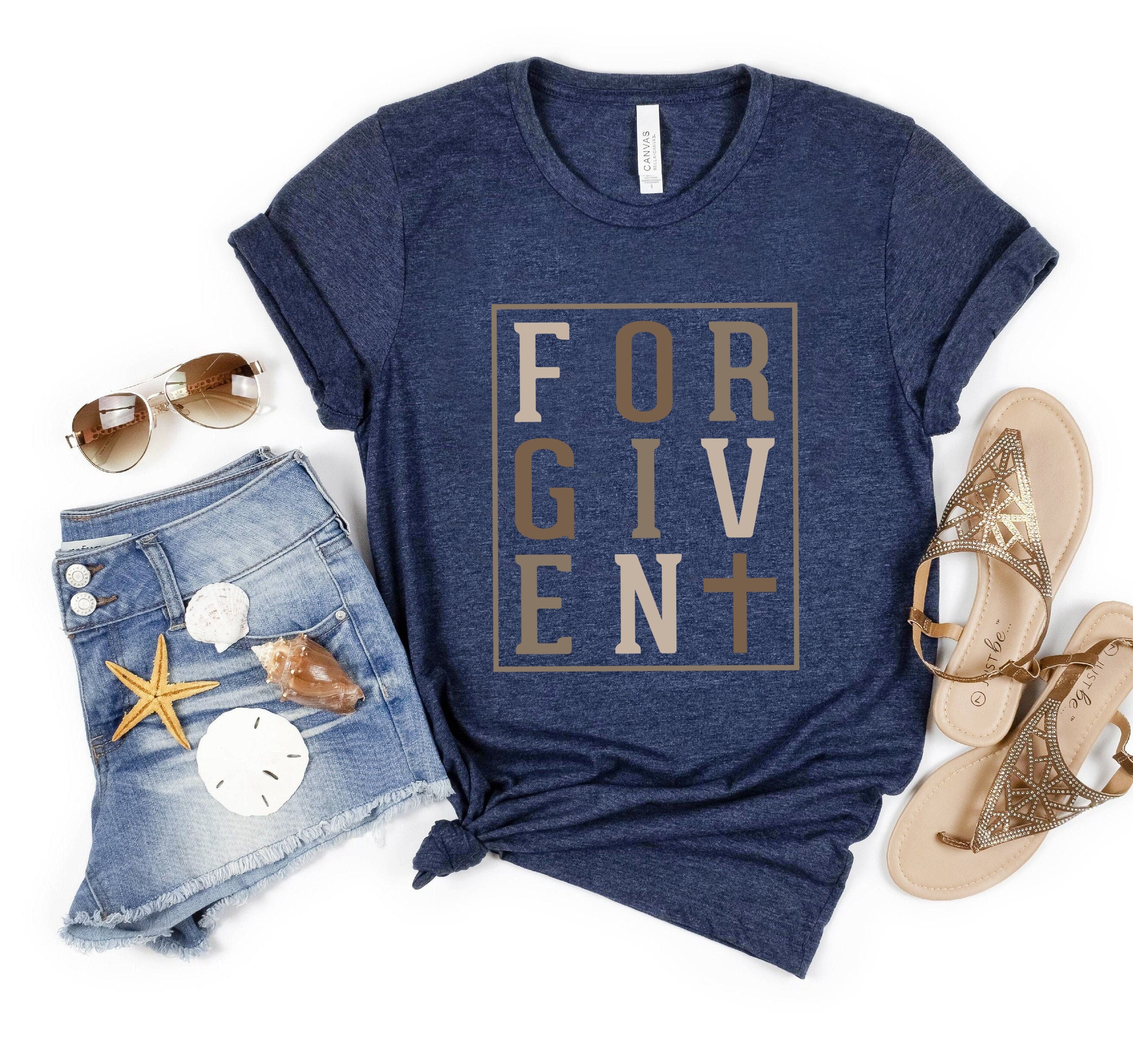 Not Perfect Just Forgiven Shirt, Forgiven T-shirt, Jesus Shirt, Faith ...
