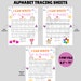 Alphabet Tracing Sheet-handwriting Sheet-preschool Kindergarten ...