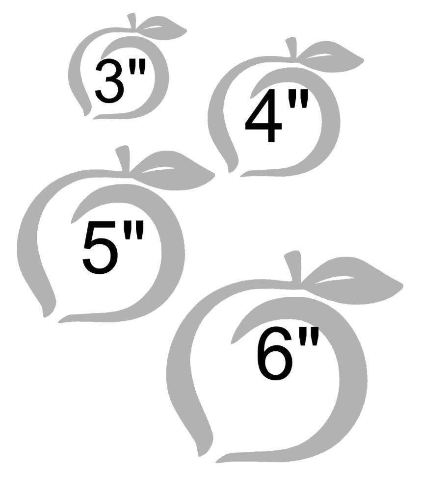 Georgia Peach Vinyl Decal - Etsy