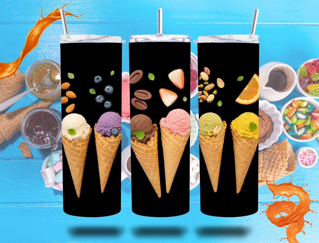 Imvibe Illusion Hot Cold Drink Container, Assorted Ice Cream Cones ...