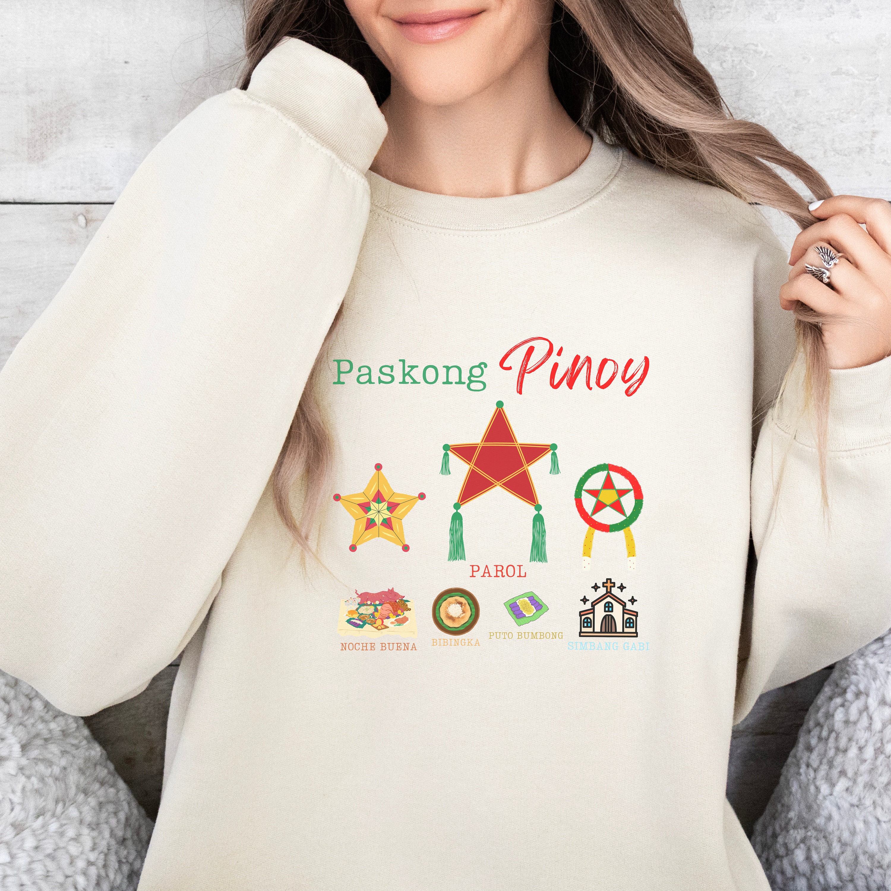 PASKONG PINOY Filipino Christmas Sweatshirt, Filipino Parol, Christmas ... PASKONG PINOY Filipino Christmas Sweatshirt, Filipino Parol, Christmas ...