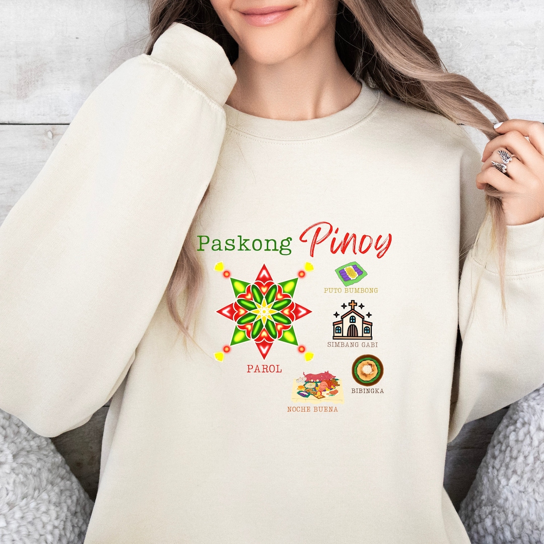 PASKONG PINOY FILIPINO Christmas Sweatshirt Pinoy Xmas Pullover ... PASKONG PINOY FILIPINO Christmas Sweatshirt Pinoy Xmas Pullover ...
