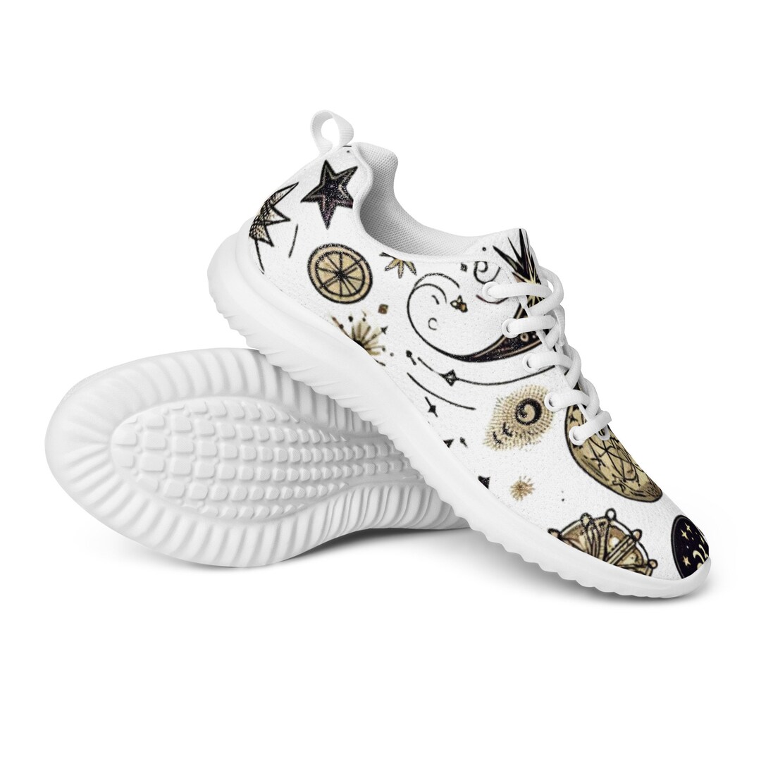 Reach for the Stars: Cosmic Moons and Stars Design Athletic Shoes for ...
