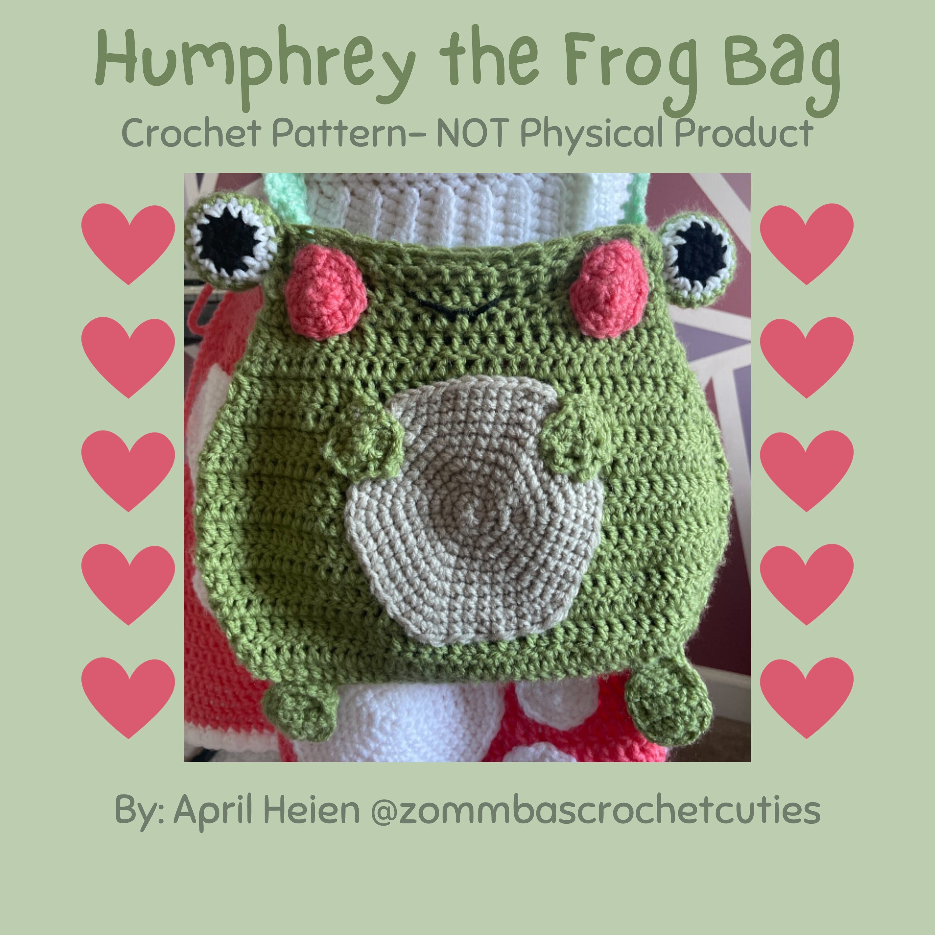 Humphrey the Frog Bag Crochet Pattern - Etsy