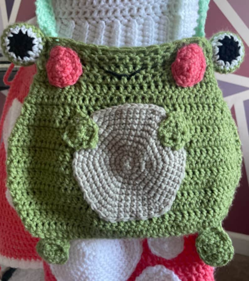 Humphrey the Frog Bag Crochet Pattern- Crochet Bag- Crochet Purse ...