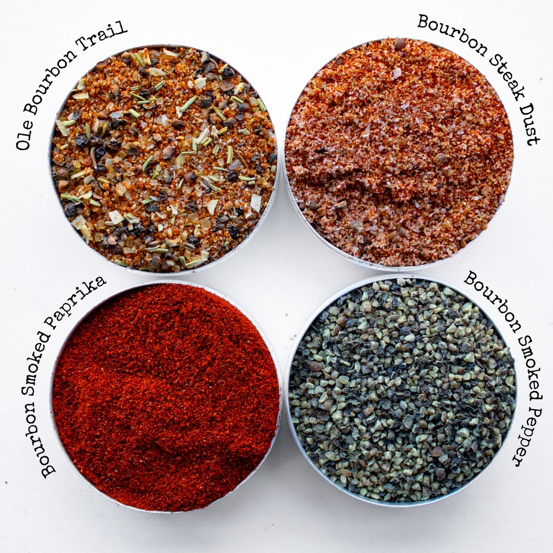 Bourbon Smoked Seasoning Sampler Gift Set - Etsy