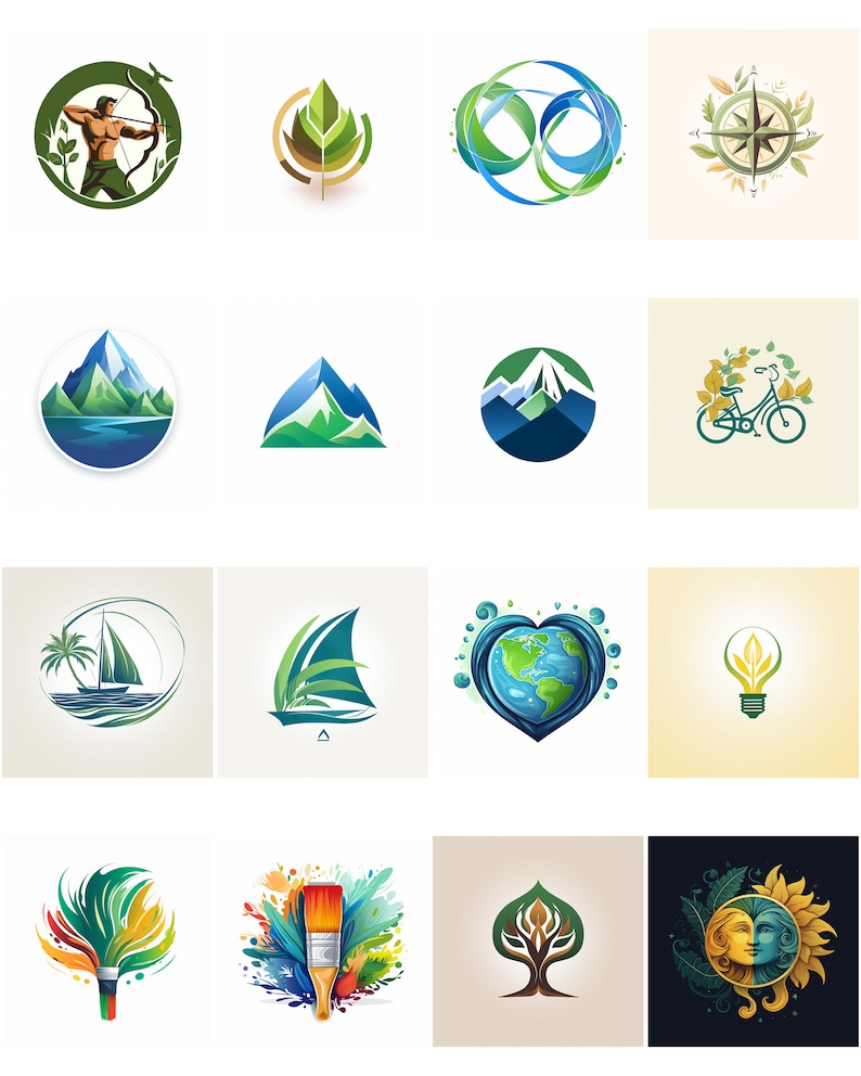 Eco-friendly Logo Mega Pack: 300+ Unique Green-themed Designs by ...