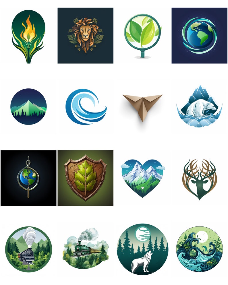 Eco-friendly Logo Mega Pack: 300+ Unique Green-themed Designs by ...