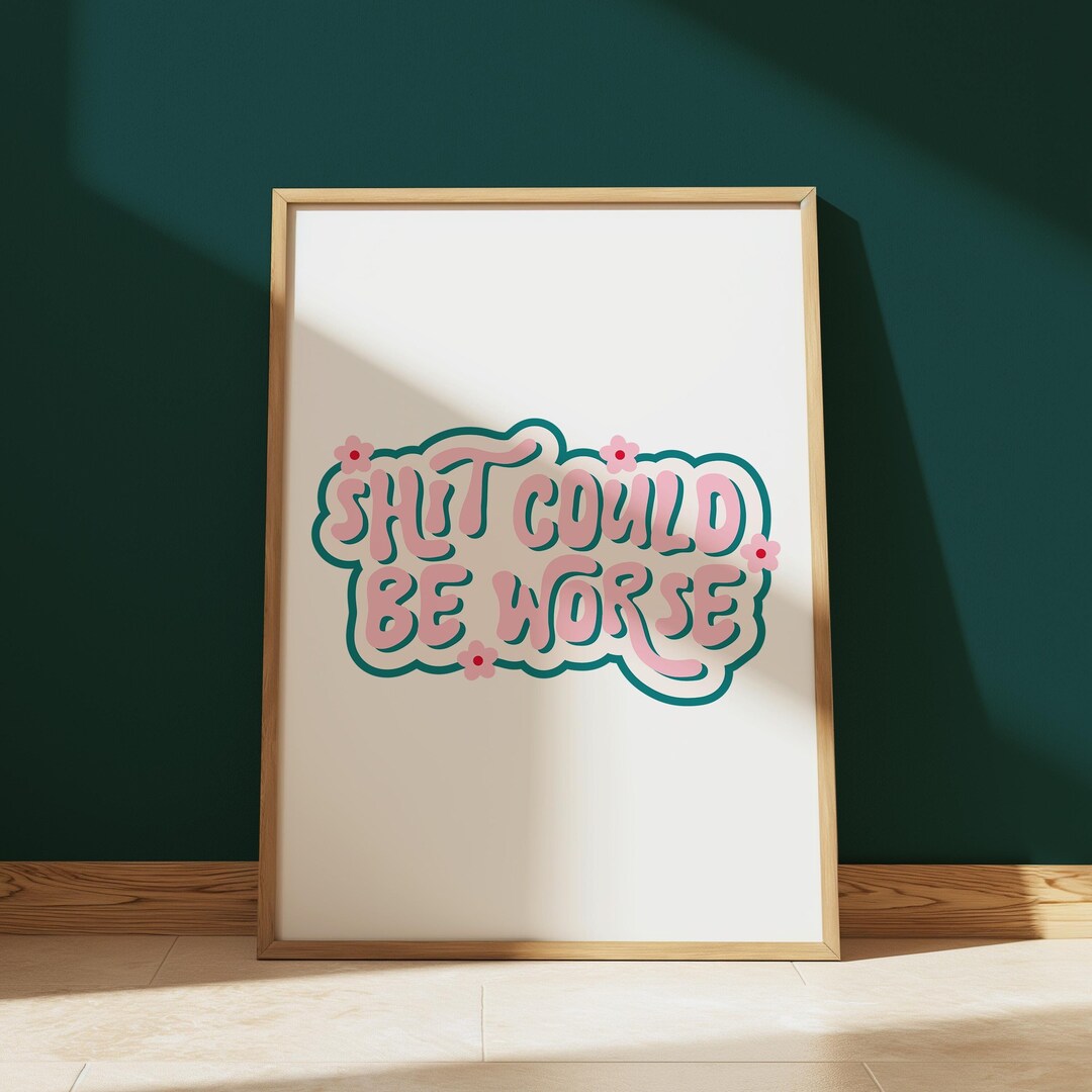 Funny Quote Print // Relatable Poster Wall Art Gift for New Home Trendy ...