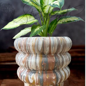Bubble Ceramic Plant Pot for House Plants Flower Pot Gift for Her Home ...