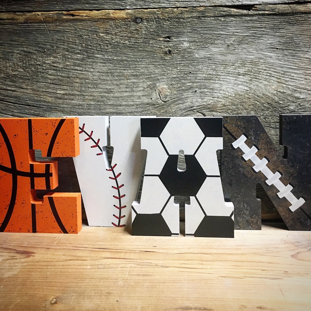 8 Standing Sports Letters - Etsy