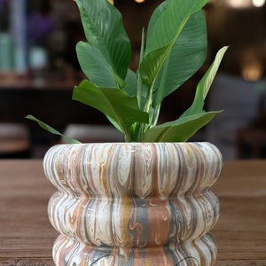 Bubble Ceramic Plant Pot for House Plants Flower Pot Gift for Her Home ...