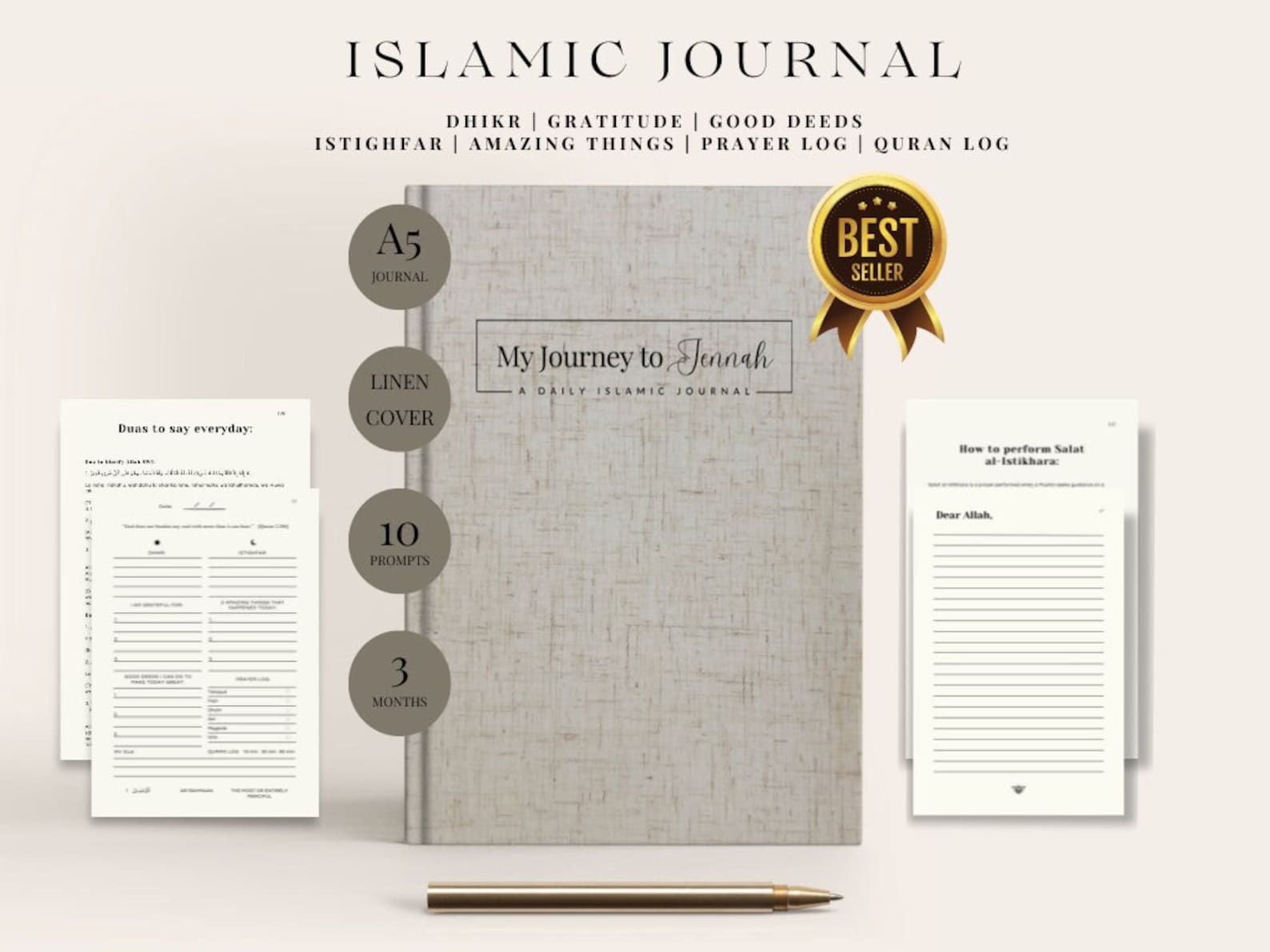 Islamic Journal Quran Reflection Muslim Gift Islamic Wall Art Ramadan ...