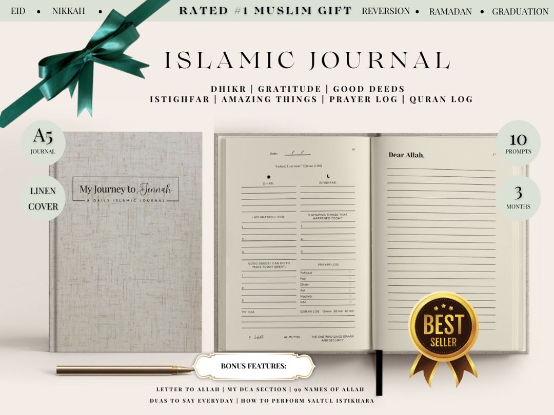 Muslim Islamic Journal, Dua Journal Book, Journal Quran Verses, Ramadan ...